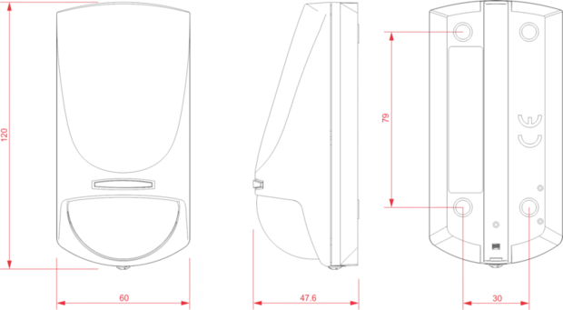 Inim Air2-QDT200W - Detector PIR+microunde wireless