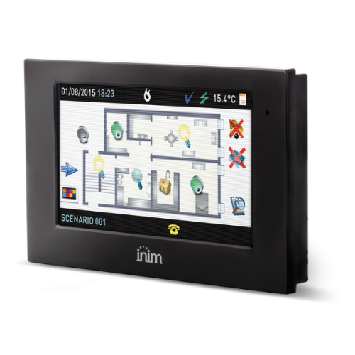 Inim Alien/S - Tastatură touchscreen 7” pentru centralele SmartLiving ...