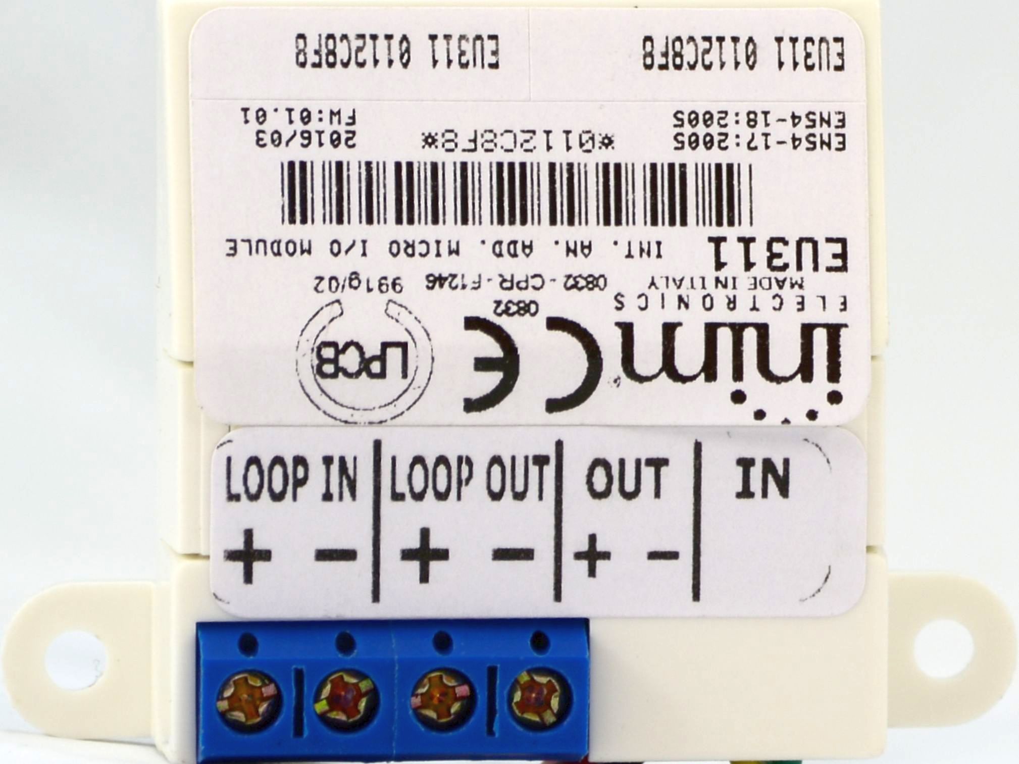 Inim Micromodul adresabil cu o intrare / o ieșire supervizata protocol Enea – EU311