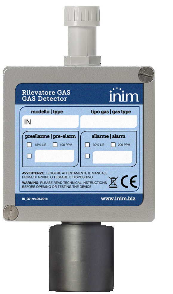 Inim Detector hidrogen, carcasă IP55, element detecție tip catalitic ...